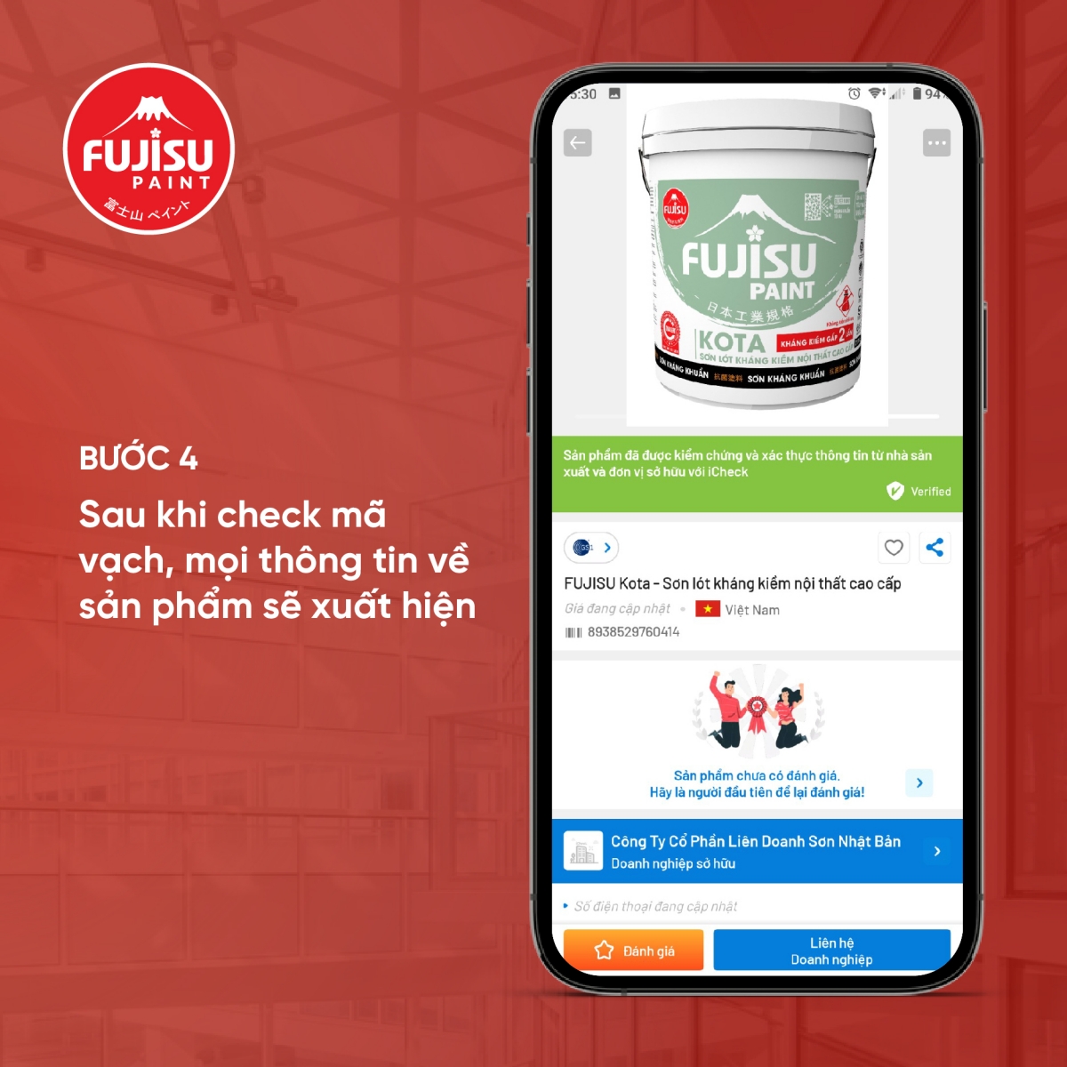 HƯỚNG DẪN CHECK MÃ VẠCH CHO CÁC SẢN PHẨM SƠN FUJISU | Fujisu Paint